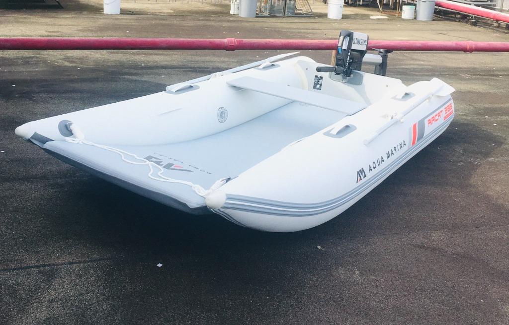 NEW ISO6185 Inflatable AQUA MARINA AIRCAT Catamaran 335cm 11' + 1kw ...