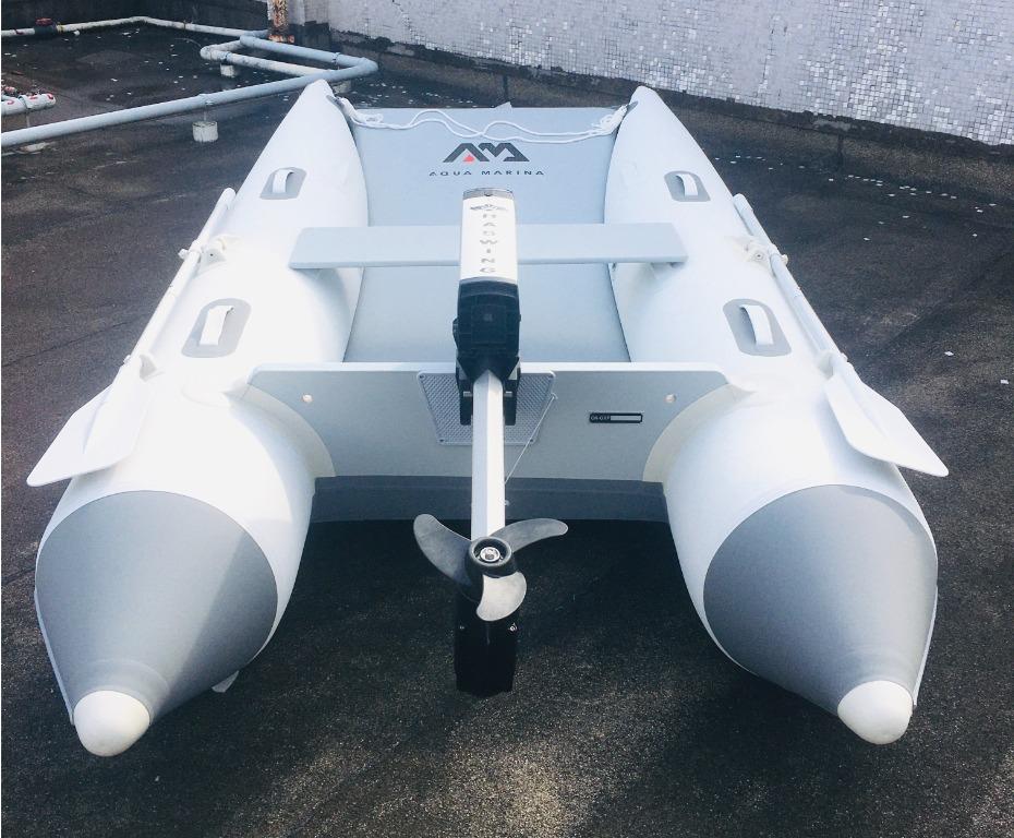 NEW ISO6185 Inflatable AQUA MARINA AIRCAT Catamaran 335cm 11' + 1kw ...