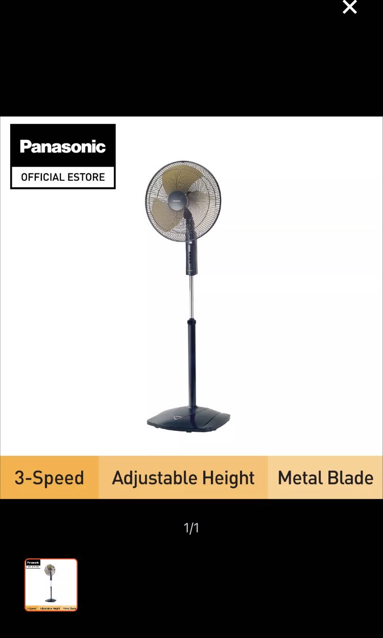 Panasonic standing fan, Furniture & Home Living, Lighting & Fans, Fans ...