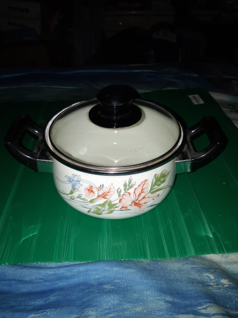 Panci enamel 16 cm, Kitchen & Appliances di Carousell