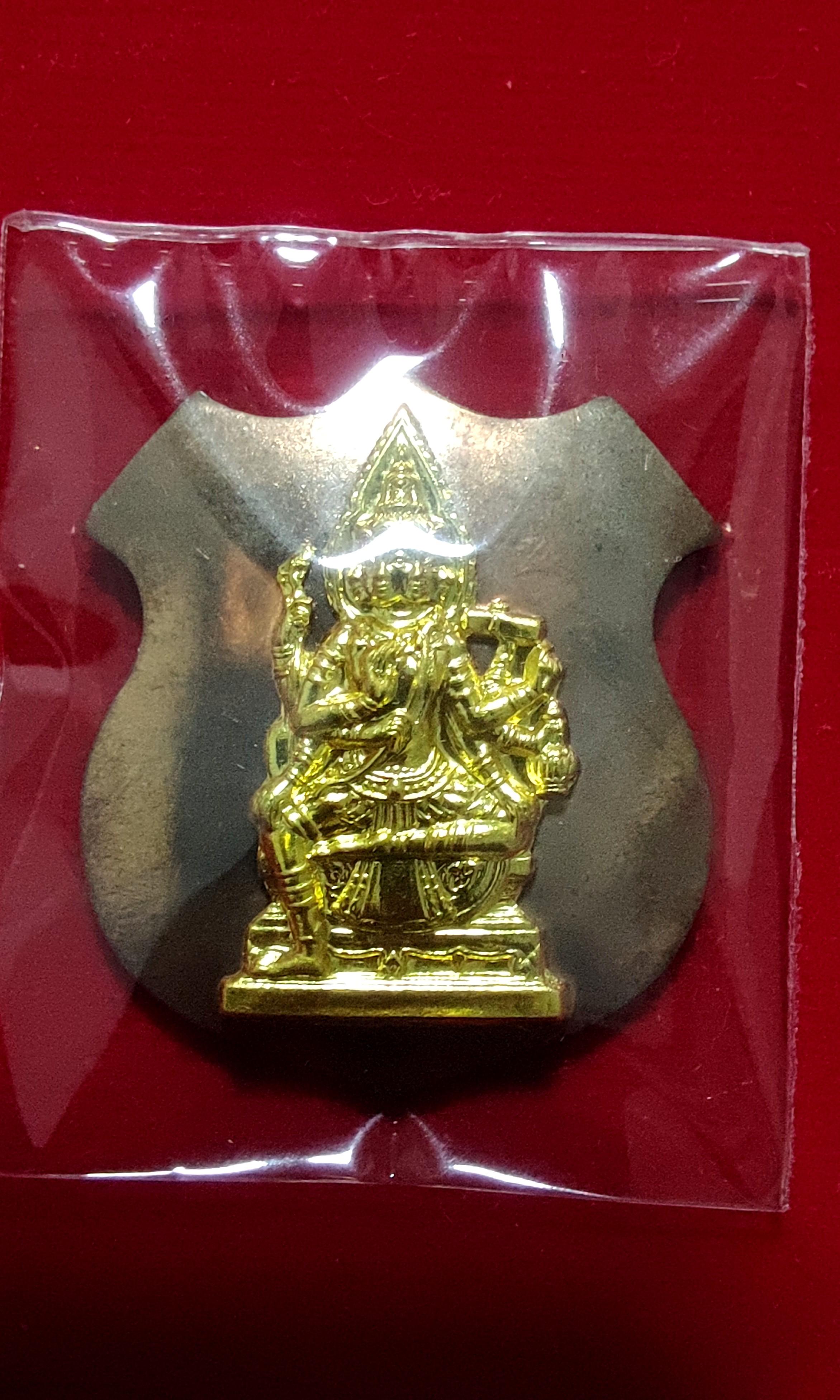 Phra Phrom Nawa Gold Mask BE2553 Archan Tiew / Diu, Hobbies & Toys ...