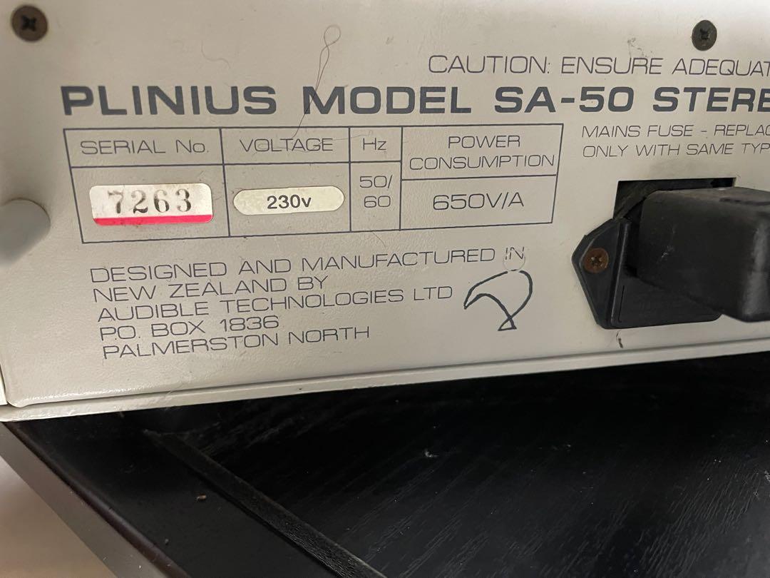 PLINIUS SA-50 Power Amplifier, Audio, Soundbars, Speakers & Amplifiers ...