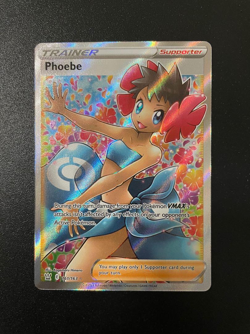 Pokemon Tcg Phoebe 161 163 Full Art Ultra Rare Sword And Shield