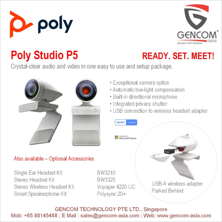 POLY Studio P5 Webcam, Computers & Tech, Parts & Accessories, Webcams ...