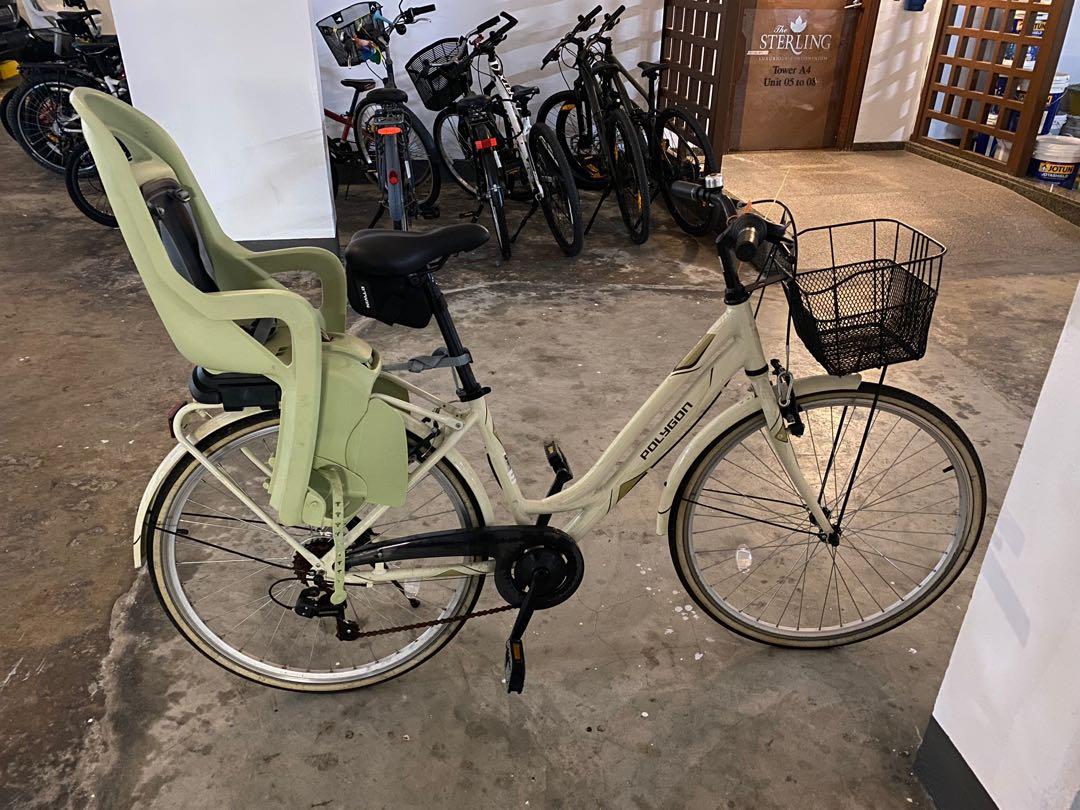 Polygon Sierra Lite 26 City Bike with Child Seat, Sports Equipment ...
