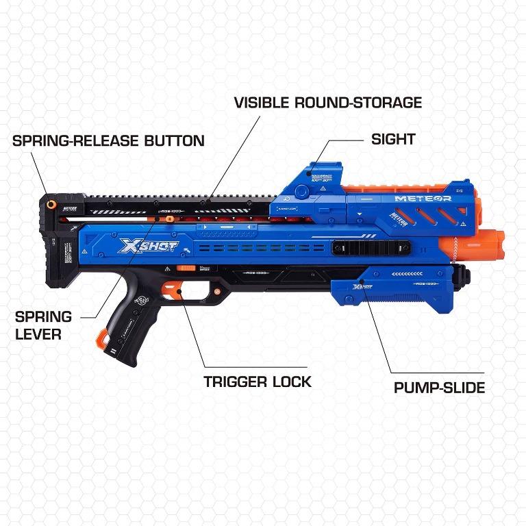 {READY STOCK} X-shot Chaos Orbit Dart Ball Blaster (100 Rounds ...