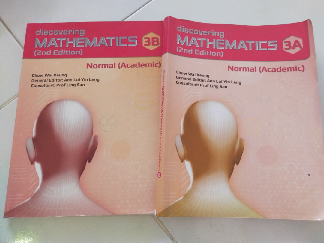 Sec 3 NA math textbooks 2 @ $5, Hobbies & Toys, Books & Magazines ...