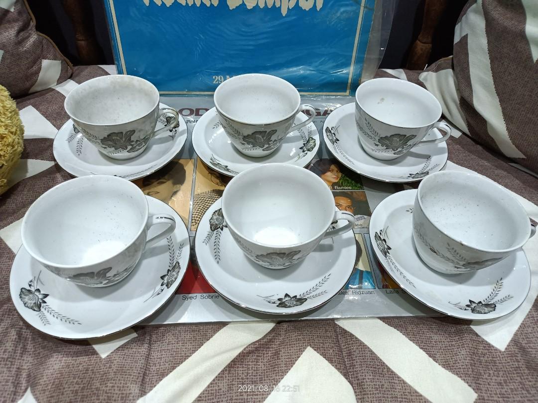 Set cawan bunga padi vintage, Hobbies & Toys, Collectibles ...
