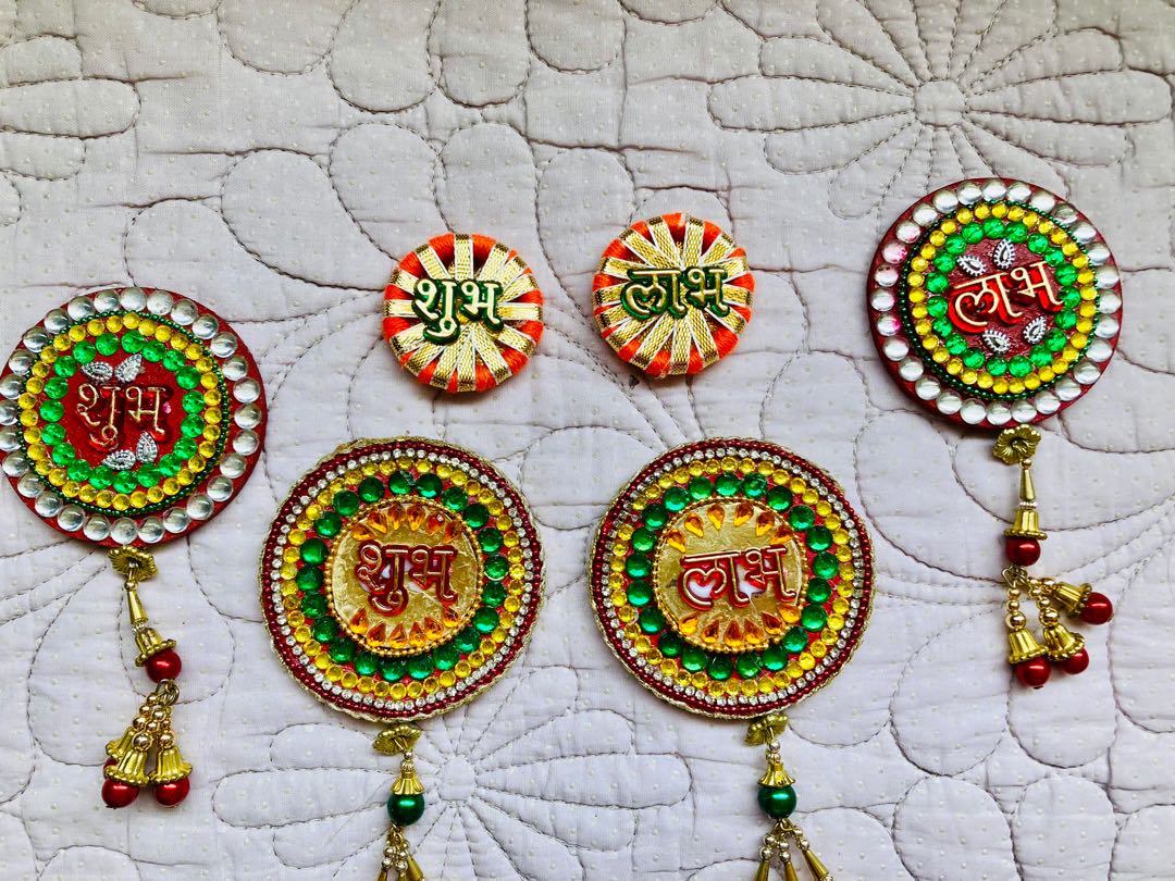 Shubh labh - Indian decor, Hobbies & Toys, Stationery & Craft, Handmade ...