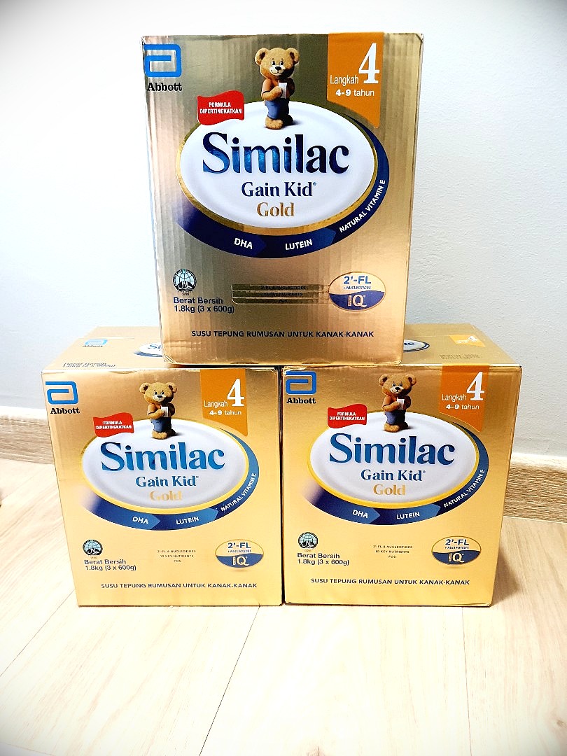 Similac Gain Kid Gold Step 4 (1.8KG Refill Box), Babies & Kids, Nursing ...