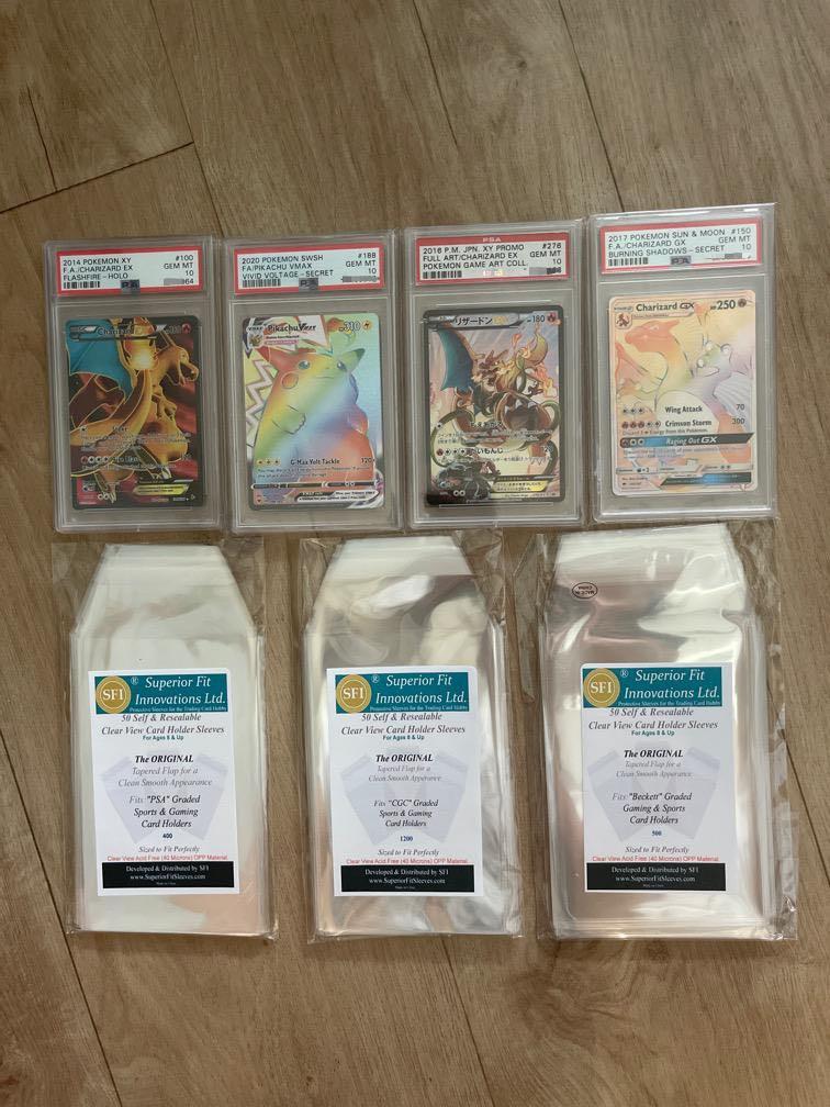 PSA Sleeves. Superior fit sleeves PSA. Pokémon TCG Cards MTG slabs PSA ...