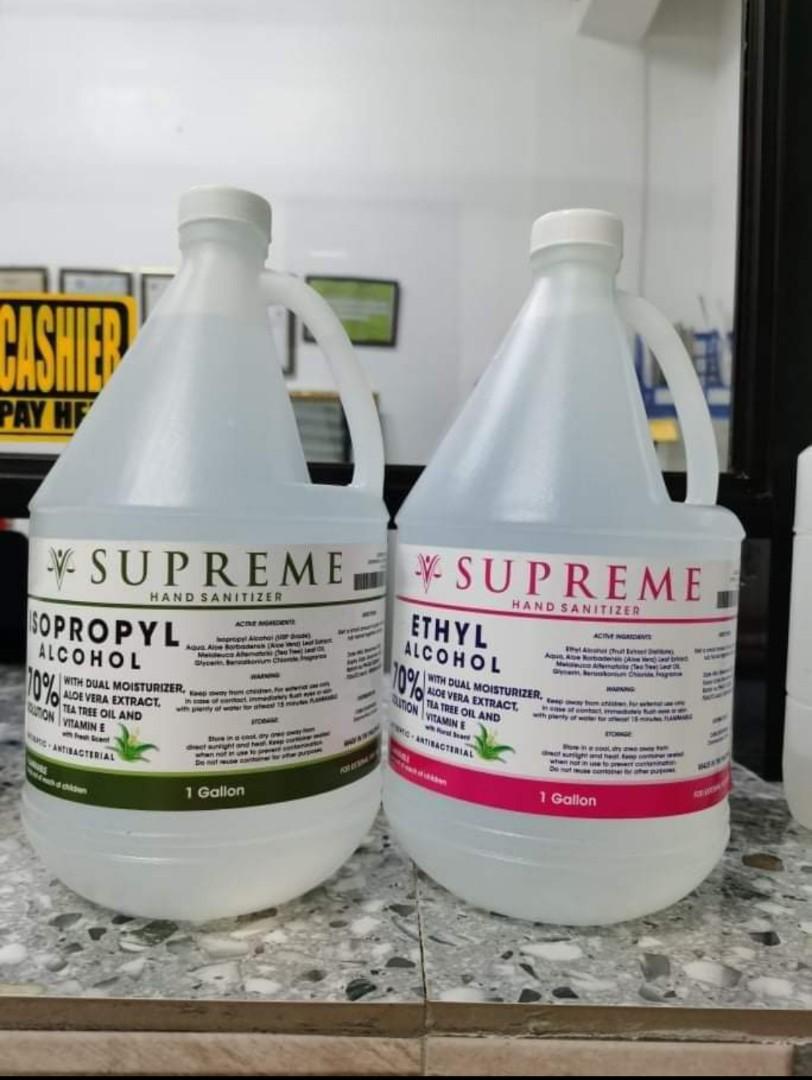 SUPREME ALCOHOL, Beauty & Personal Care, Sanitizers & Disinfectants on ...