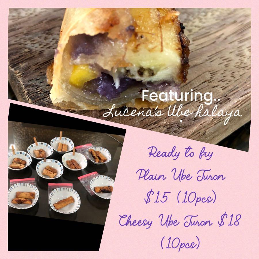 Ube Turon (Ready to fry), Food & Drinks, Chilled & Frozen Food on Carousell