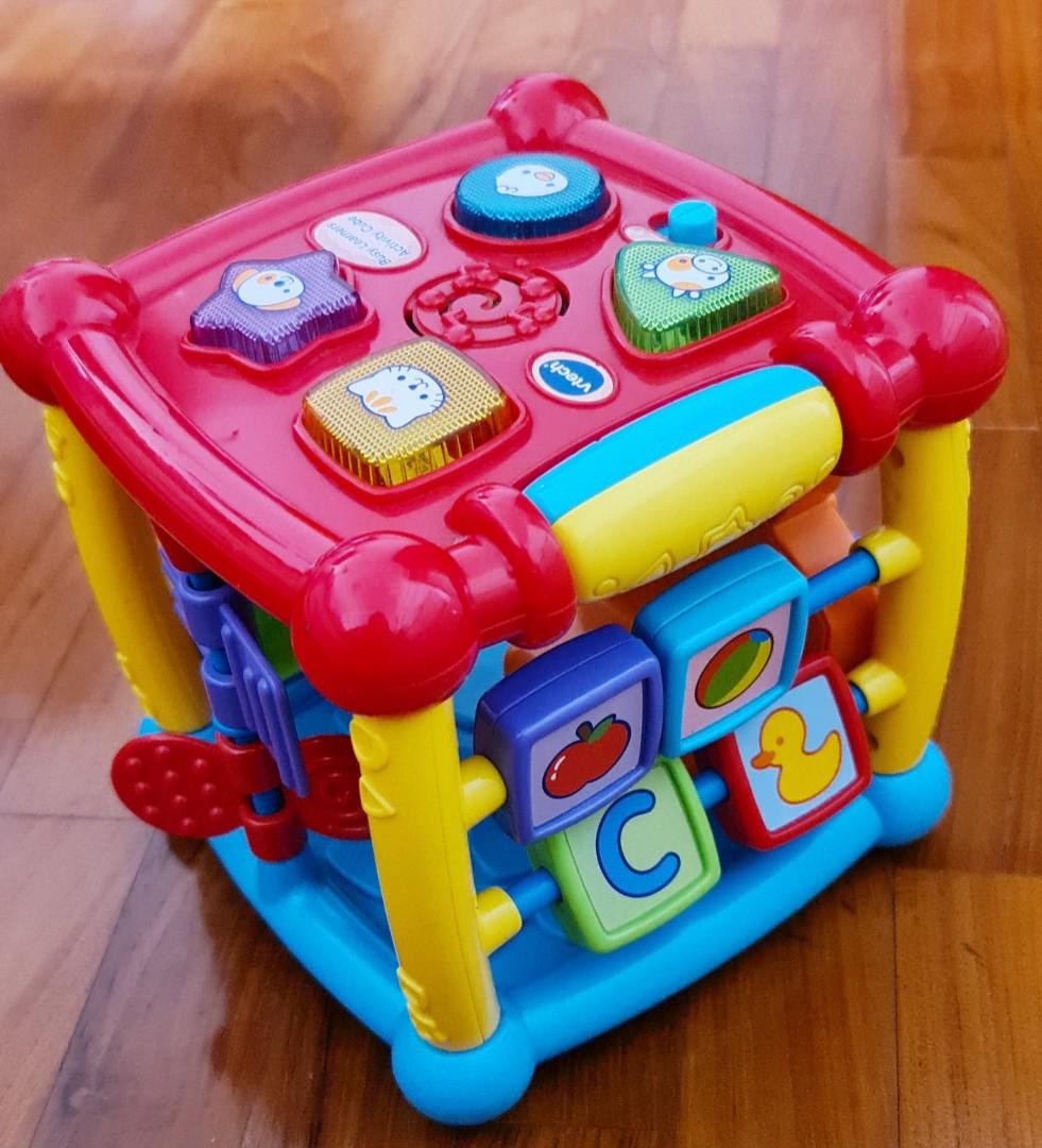 VTECH Busy Learner Activity Cube, Babies & Kids, Infant Playtime on ...