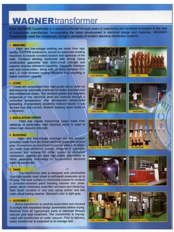 WAGNER Distribution Transformer, Commercial & Industrial, Construction ...