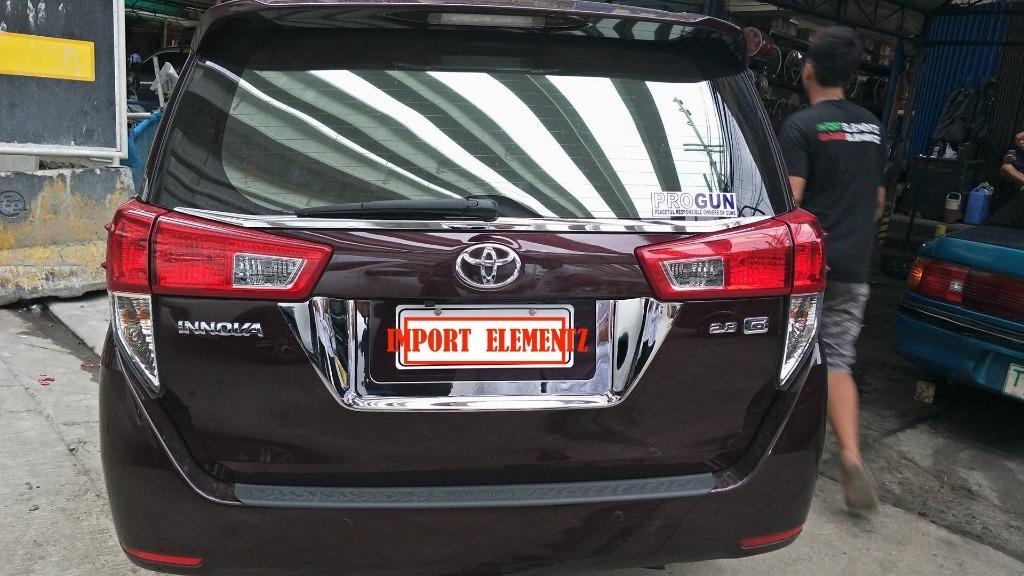 2016 to 2021 Toyota Innova License Plate Garnish Trim Chrome on Carousell