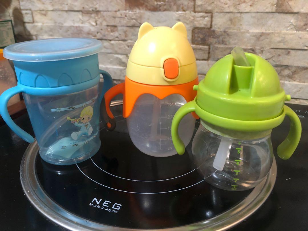 4 types of Sippy cups / straw cups, Babies & Kids, Nursing & Feeding ...