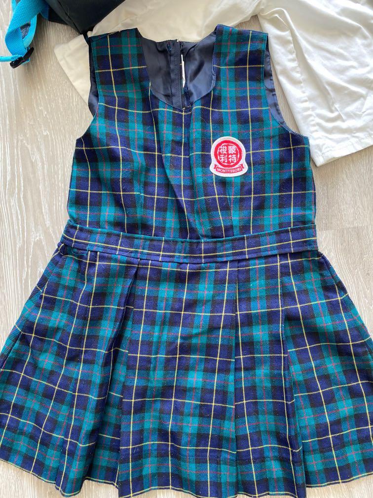 港島蒙特梭利冬季制服(校服)和書包 ICMS school bag and girl winter uniform, 兒童＆孕婦用品, 嬰兒及 ...