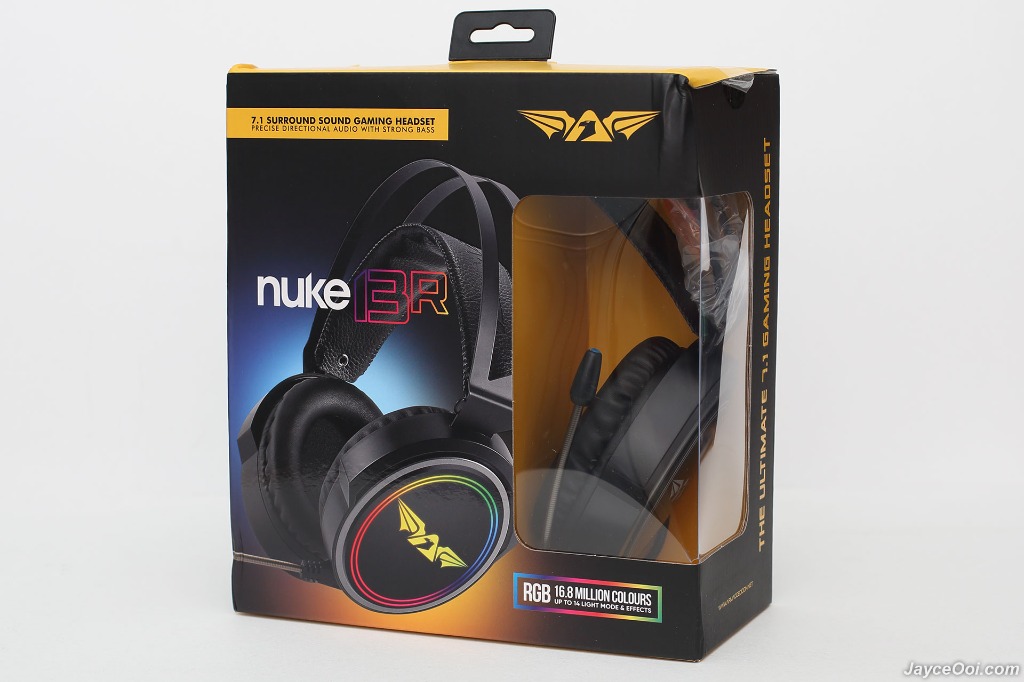 Armaggeddon Nuke 13R RGB 7.1 Surround Sound Gaming Headphones, Audio ...