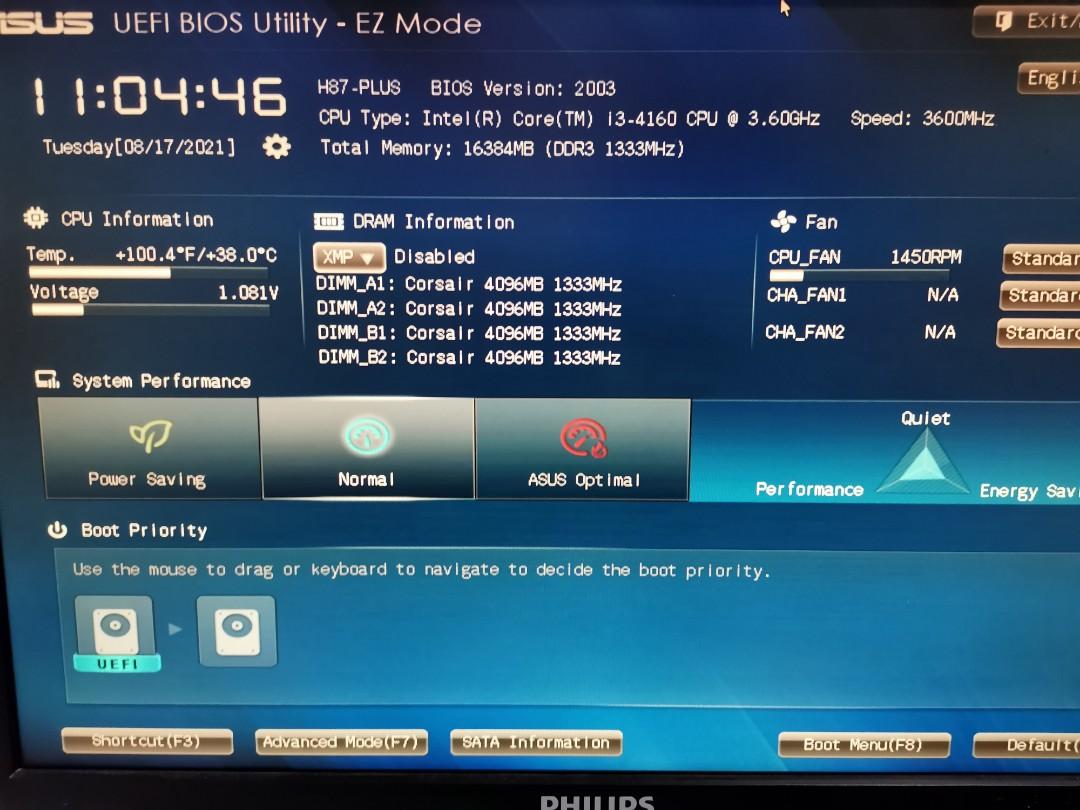 Asus H87-PLUS LGA1150 Motherboard, Computers & Tech, Parts ...