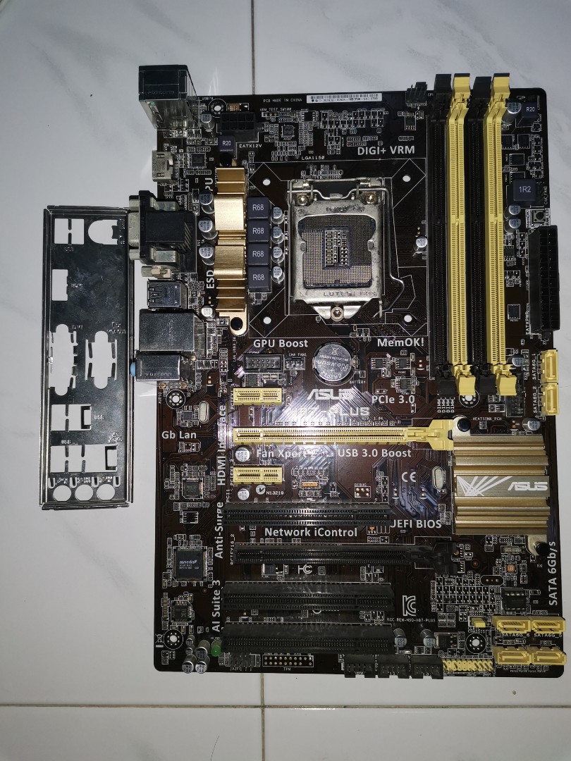 Asus H87-PLUS LGA1150 Motherboard, Computers & Tech, Parts ...