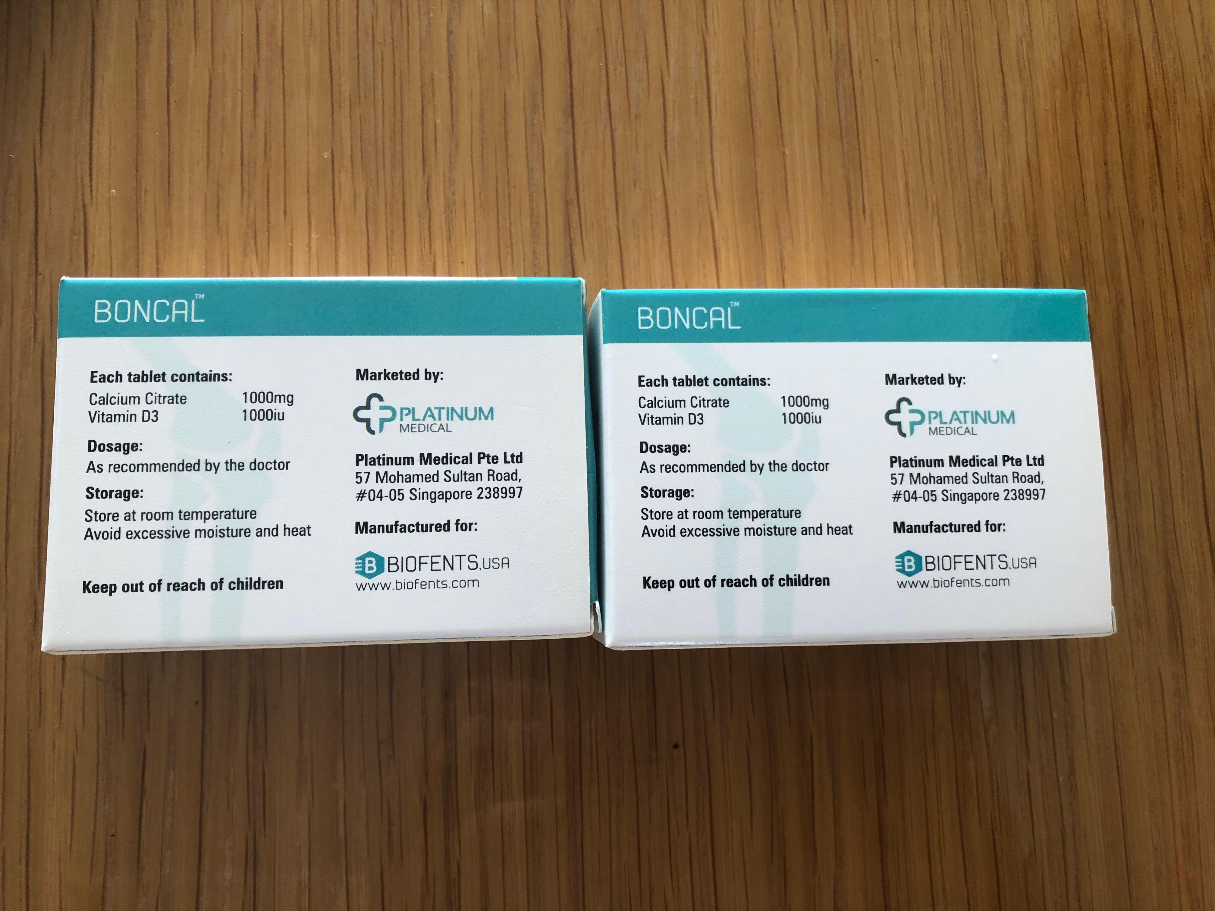 Boncal calcium tablets - bone health, Health & Nutrition, Health ...