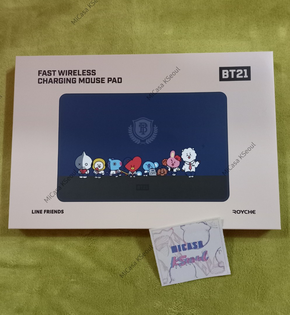 BT21 WIRELESS CHARGING MOUSE PAD, Hobbies & Toys, Memorabilia ...