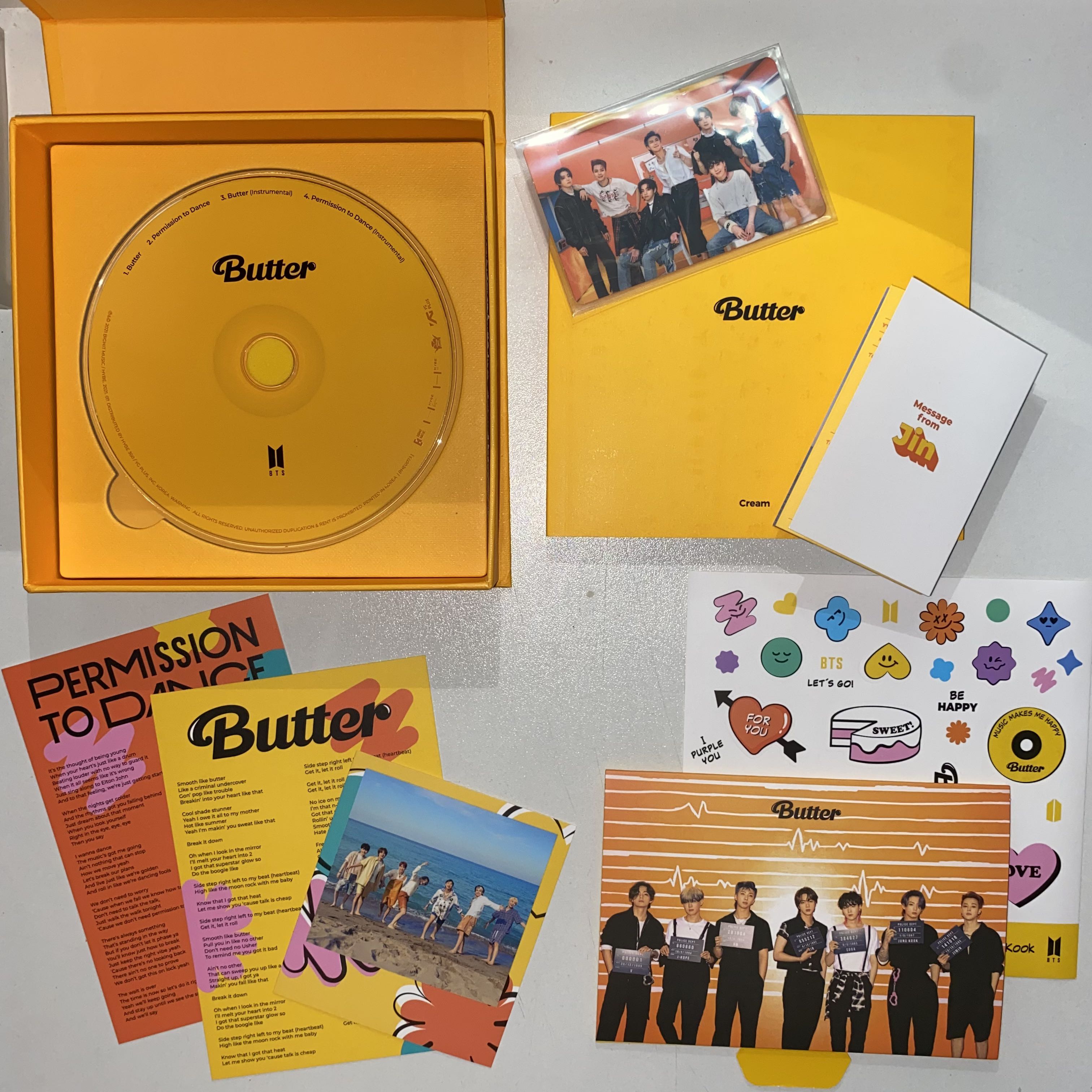 BTS Unsealed Butter album Cream version, Hobbies & Toys, Memorabilia ...