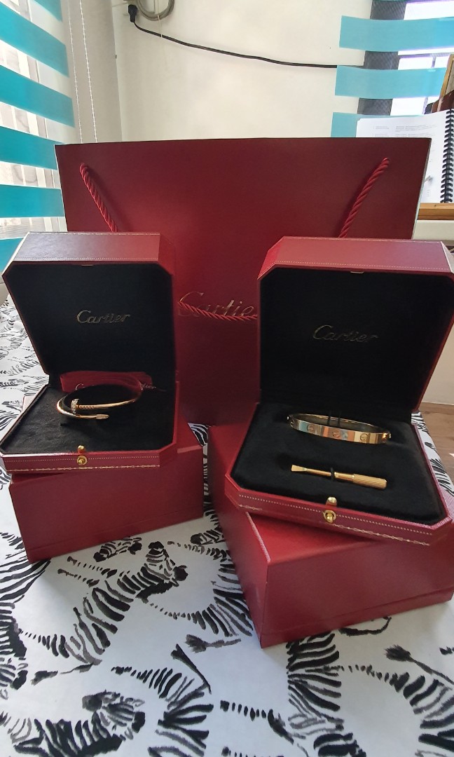 Cartier Candy Arm bangles (Love & Juste Un Clou), Women's Fashion ...