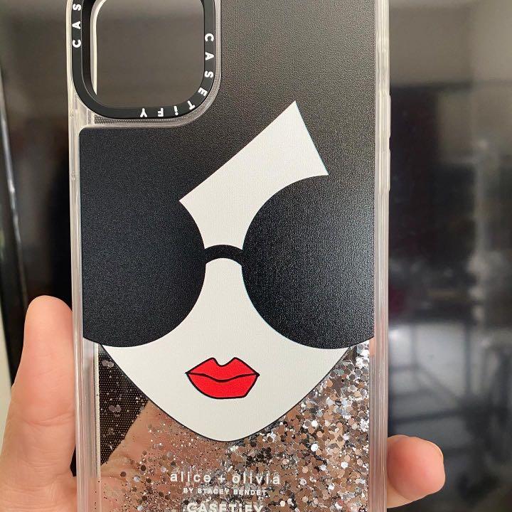 Casetify Stace Face by Alice & Olivia Glitter Case for Iphone 11 Promax ...