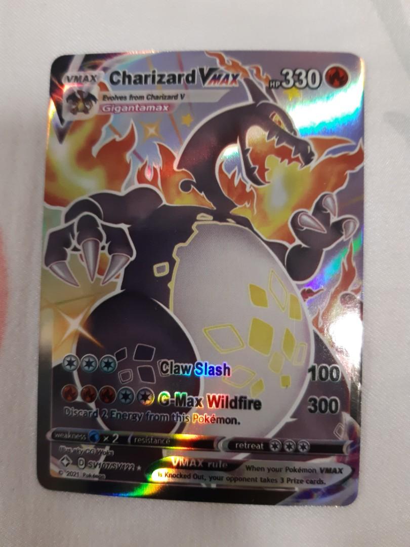 Charizard Vmax shiny, Everything Else on Carousell