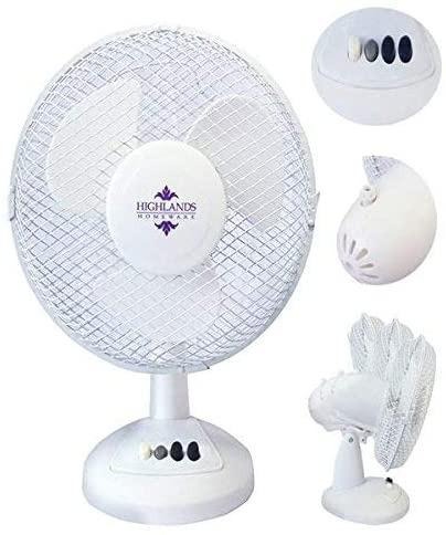 Cheap Product - Highlands Desk Fan 3 Speed Silent & Compact Cooling Fan ...