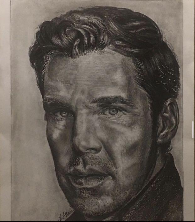 Commission Charcoal Graphite Portrait Drawings Hobbies And Toys