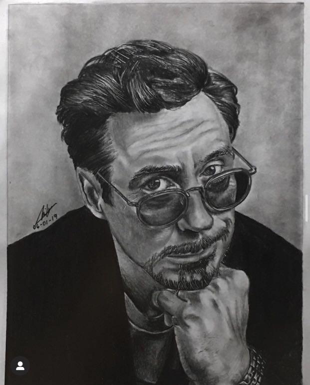 Commission Charcoal Graphite Portrait Drawings Hobbies And Toys
