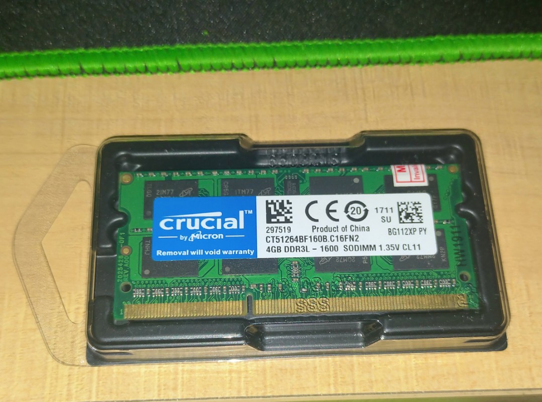 Crucial RAM Card, Computers & Tech, Parts & Accessories, Computer Parts ...