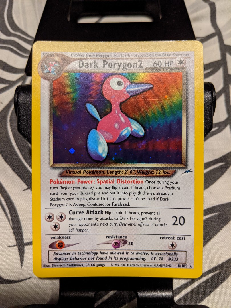 Dark Porygon2 holographic - Neo Destiny, Hobbies & Toys, Toys & Games ...