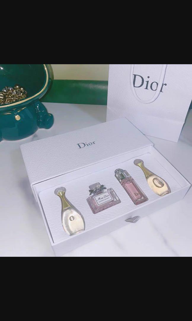 Dior 4pcs Gift Set 5ml (silver box) , Beauty & Personal Care, Fragrance ...