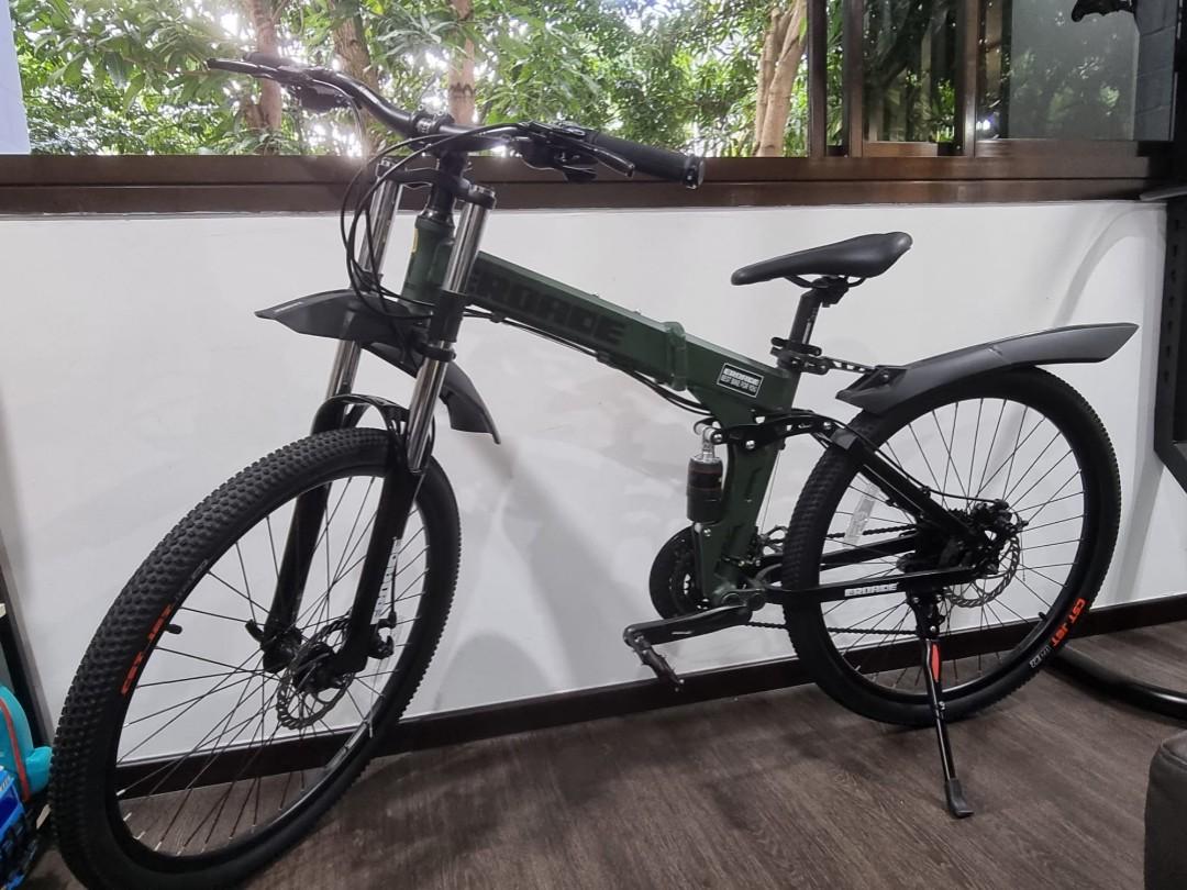EROADE Folding Mountain Bike 27 Speed, Sports Equipment, Bicycles ...