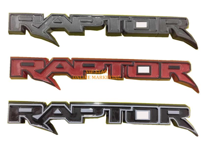 Ford Ranger Raptor Grille Top Logo Letter Grills RAPTOR 3D Emblem (RED ...