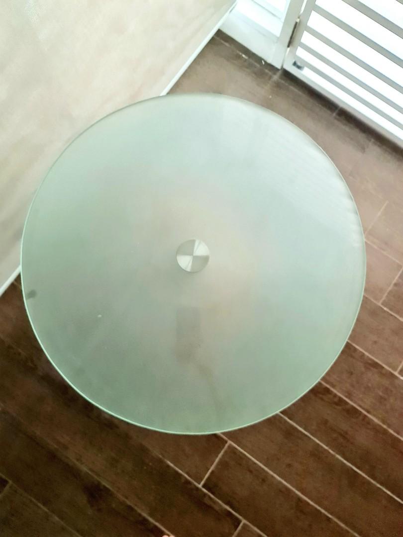 Frosted Glass Coffee table with Sturdy Legs, Furniture & Home Living ...