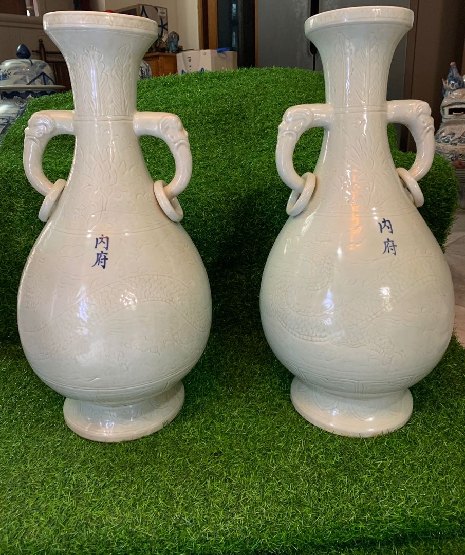 Guci keramik china celadon antik lawas, Antik, Furnitur di Carousell
