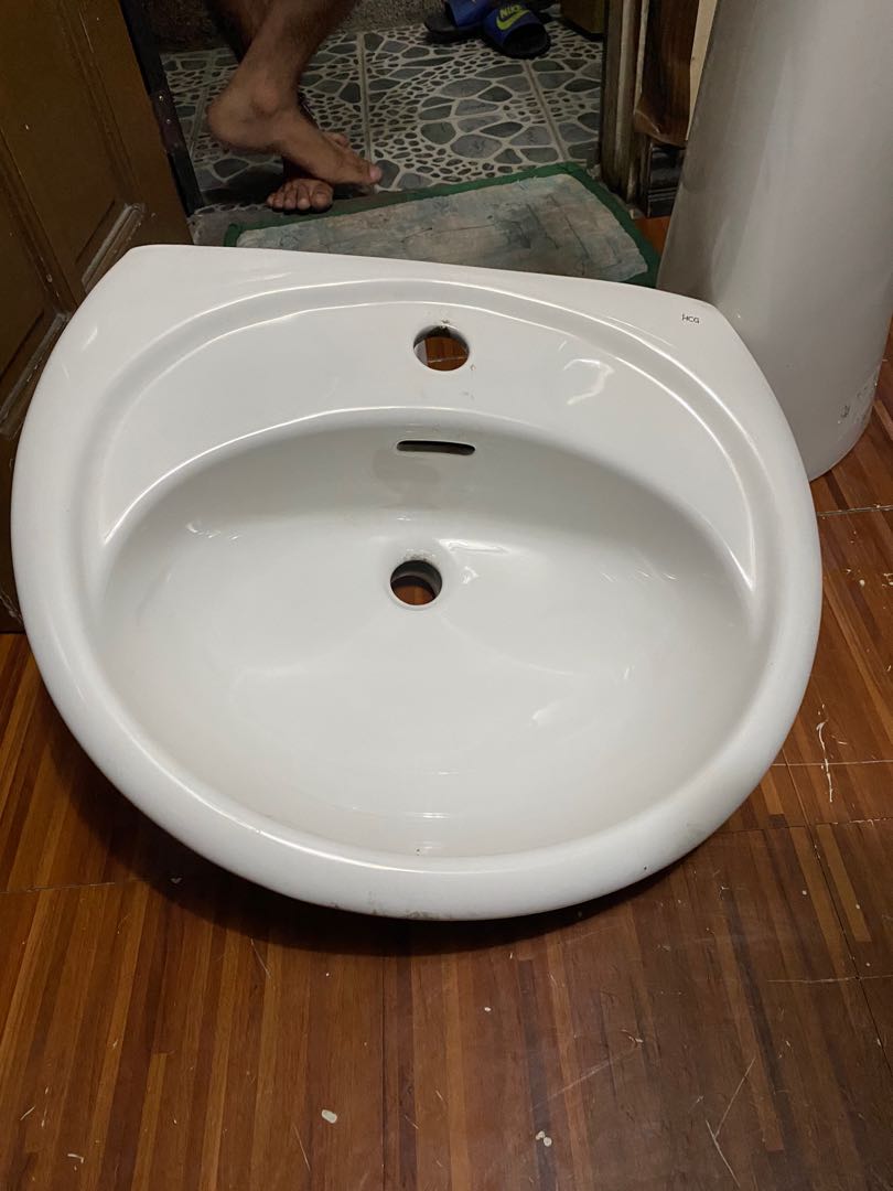 HCG Ceramic Lavatory Basin, Furniture & Home Living, Bathroom & Kitchen ...