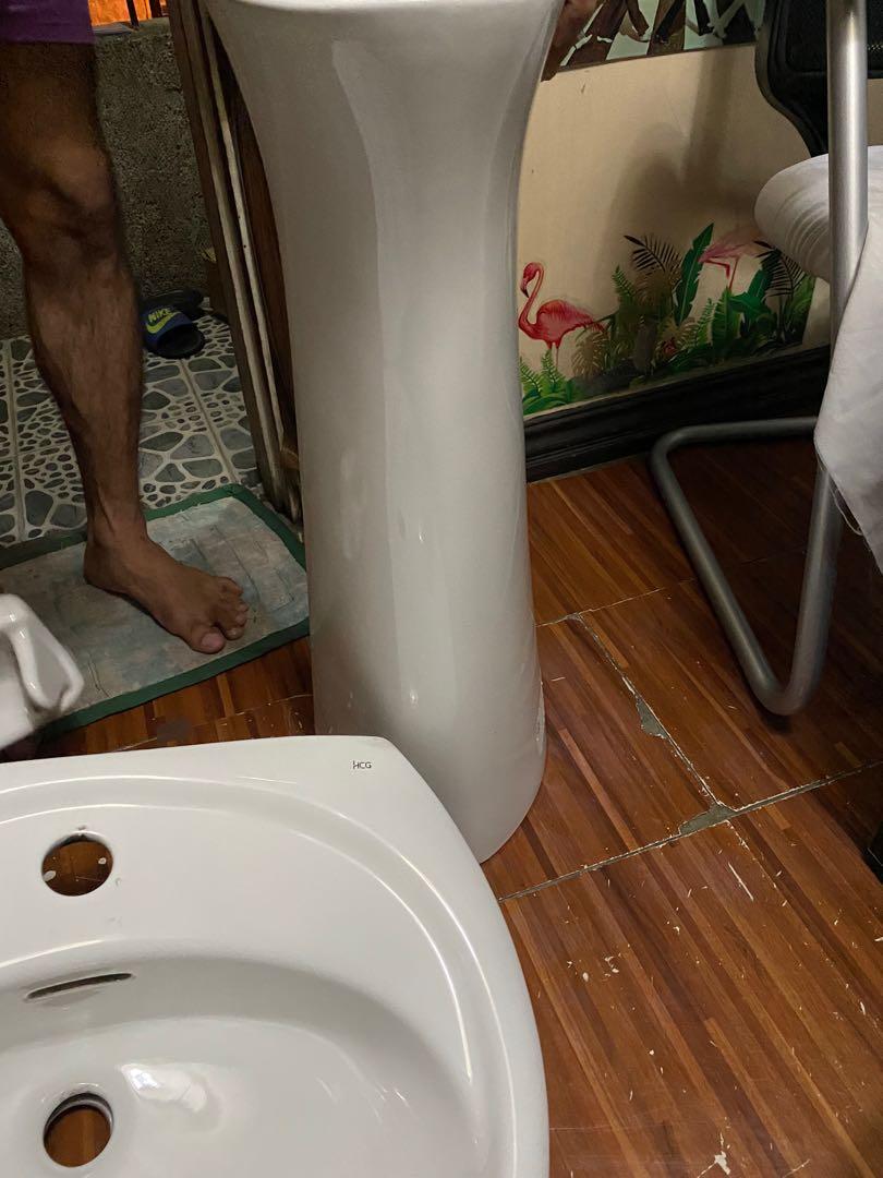 HCG Ceramic Lavatory Basin, Furniture & Home Living, Bathroom & Kitchen ...