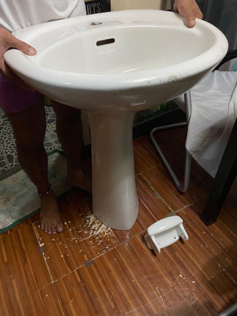 HCG Ceramic Lavatory Basin, Furniture & Home Living, Bathroom & Kitchen ...