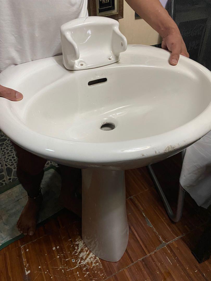 HCG Ceramic Lavatory Basin, Furniture & Home Living, Bathroom & Kitchen ...