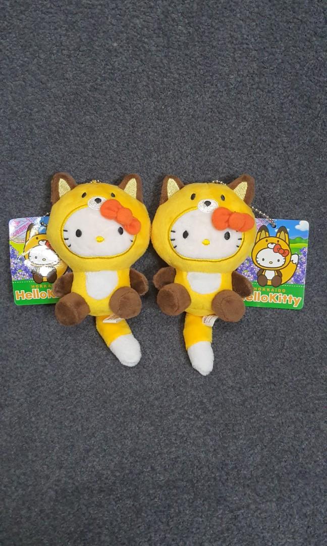 Hello Kitty Raccoon Mascots, Hobbies & Toys, Toys & Games on Carousell