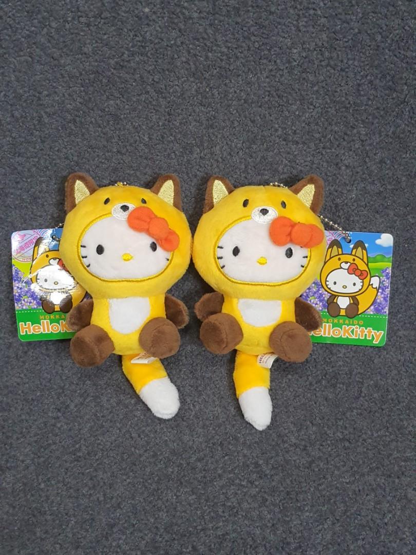Hello Kitty Raccoon Mascots, Hobbies & Toys, Toys & Games on Carousell