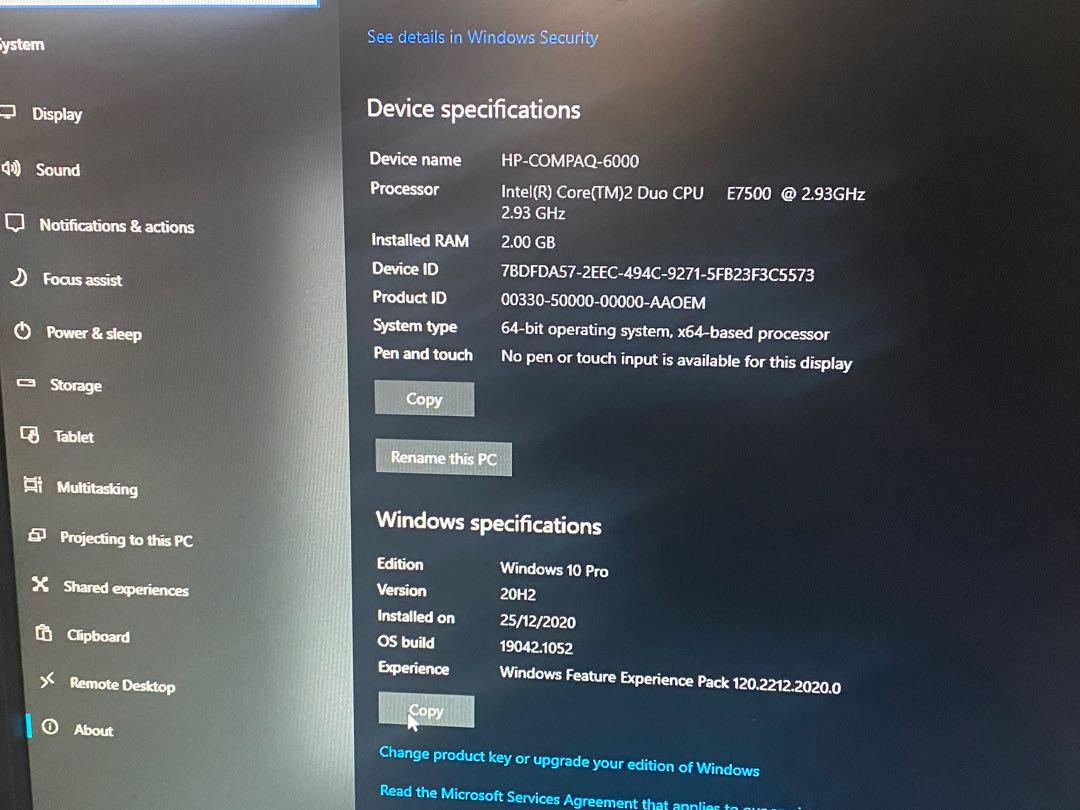 HP Compaq Pro Microtower Desktop Computers Tech Desktops On Carousell
