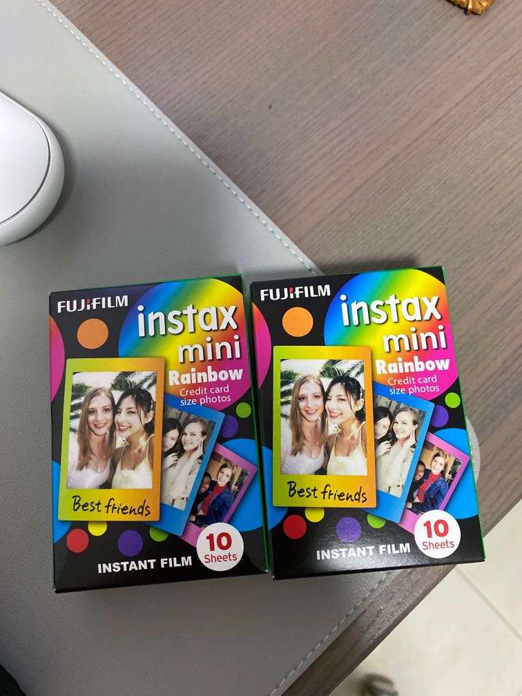 Instax Mini Rainbow Film, Photography, Cameras on Carousell