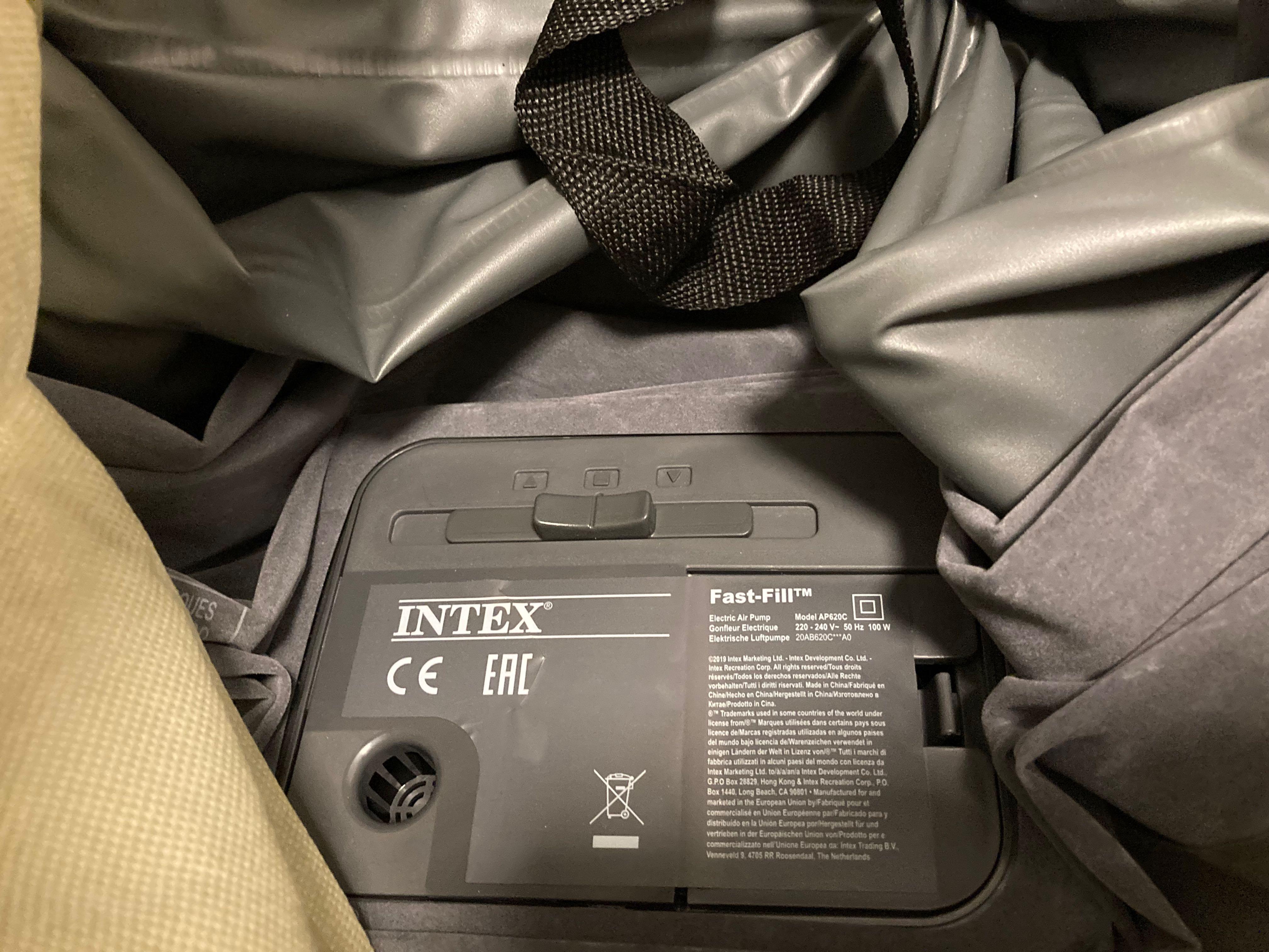 Intex Fiber Tech Dura Beam Plus Queen (1.37 m) with Built In Pump ...